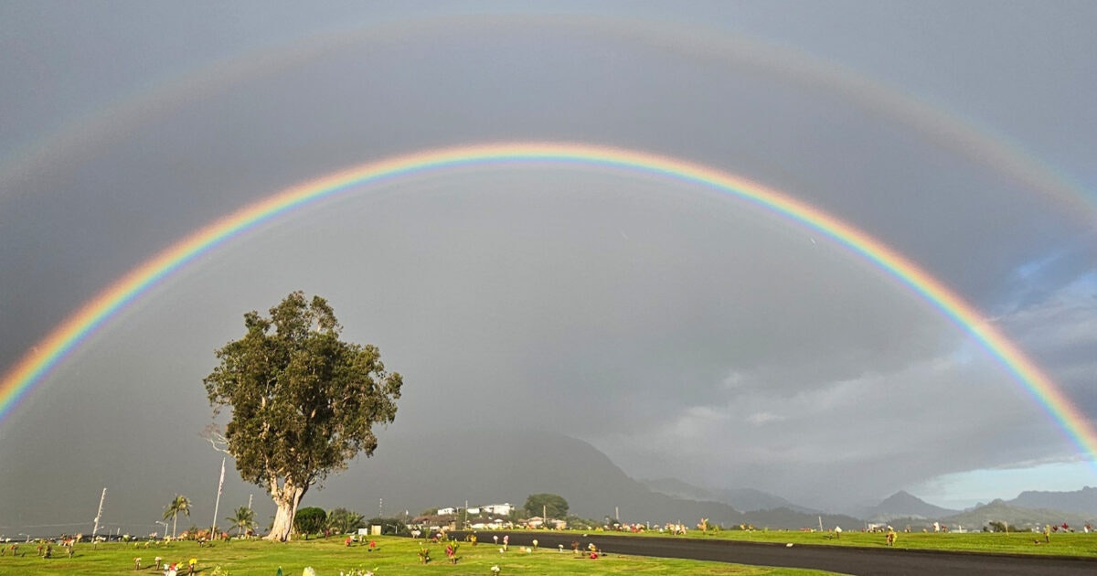 Hawai‘i Skies: Double rainbow