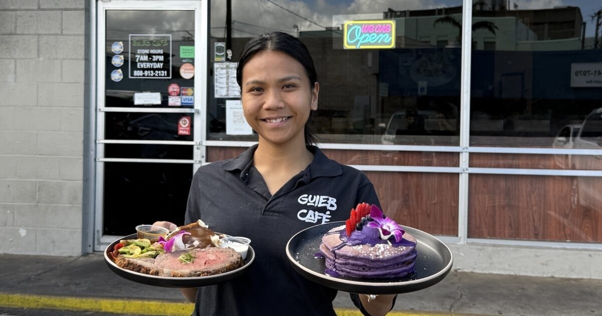 Guieb family take their popular ube mascarpone pancakes and Fruity ...