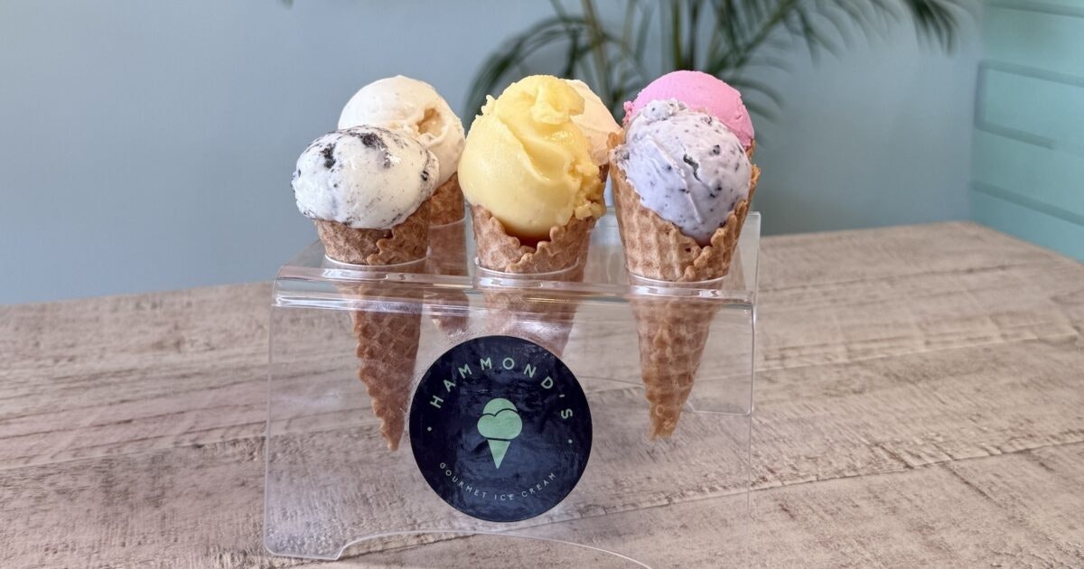 Hammond’s Gourmet Ice Cream is celebrating its grand opening this Saturday