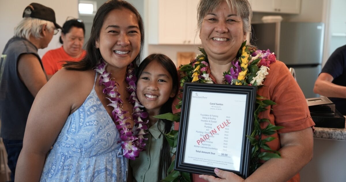 Global Christian organization delivers housing to ʻohana in Lahaina