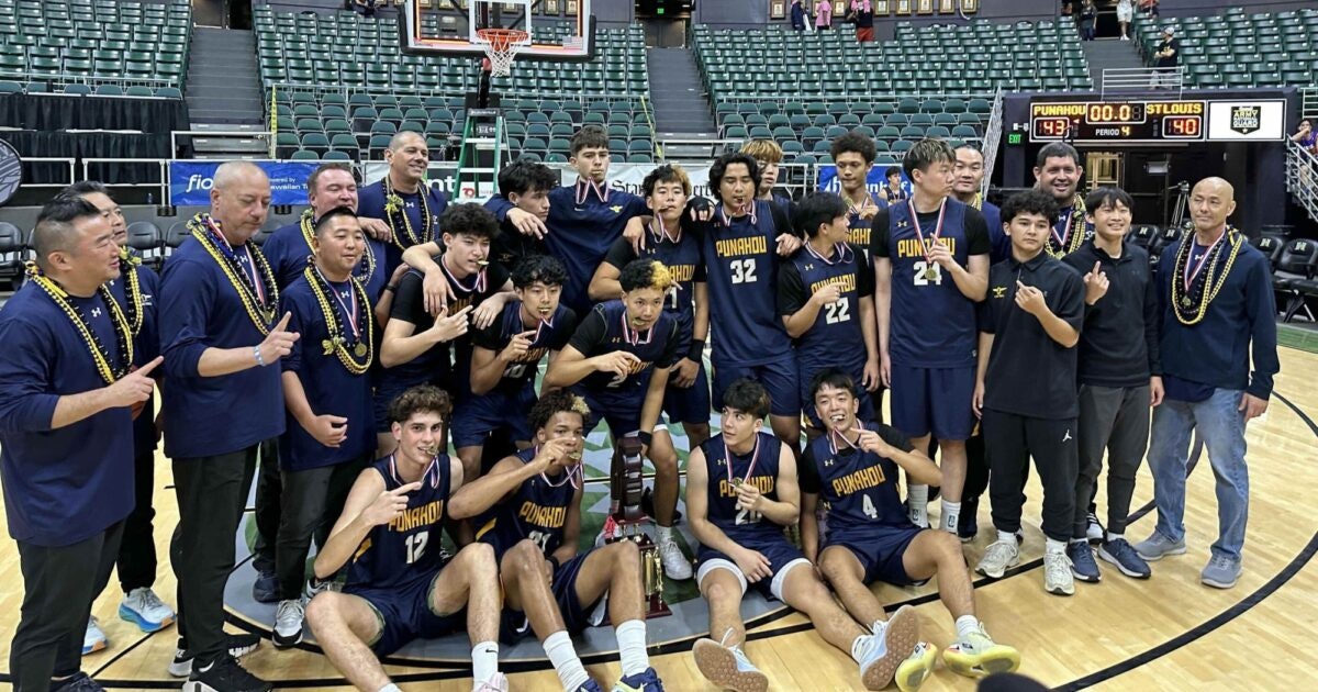Punahou and Seabury Hall win HHSAA boys basketball titles