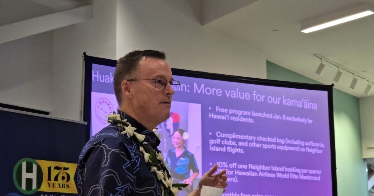 Hawaiian Airlines CEO Joe Sprague offers updates